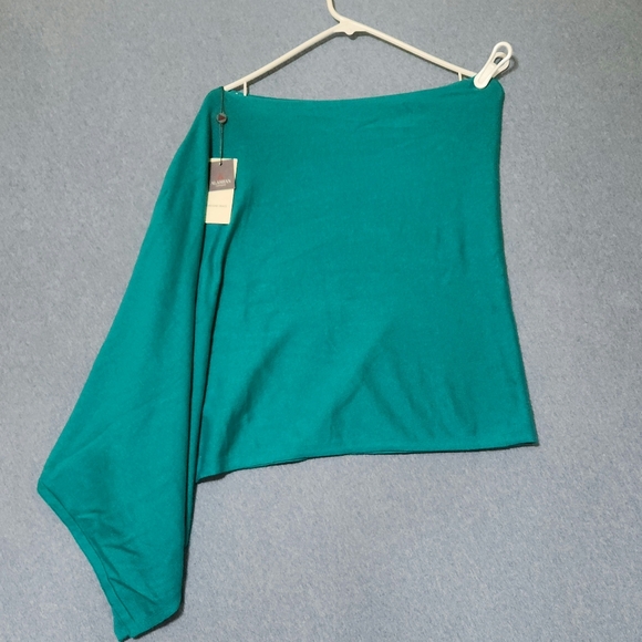 Caroline Grace | Sweaters | Caroline Grace Teal Green Shawl Cashmere ...